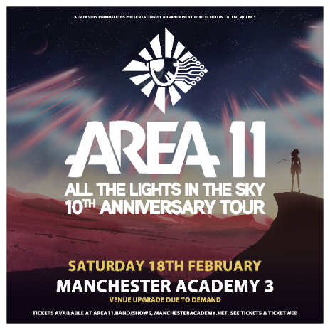 Area 11 tickets for Manchester Academy 3 on Saturday, 18th February ...