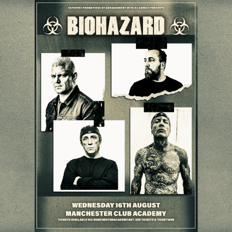 Biohazard at Manchester Club Academy took place on Wednesday, 16th ...